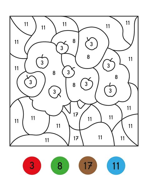 숫자 색칠 어린이 활동 이미지 Freepik에서 무료 다운로드