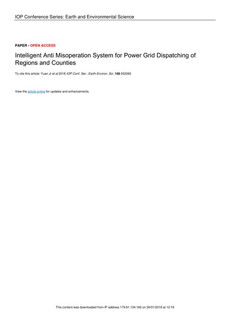 Pdf Intelligent Anti Misoperation System For Power Grid Dispatching Of Regions And Counties