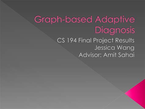 ppt graph based adaptive diagnosis powerpoint presentation free