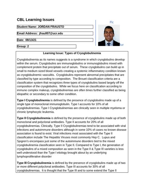 Cbl Learning Issue Cryoglobulinemia Pdf