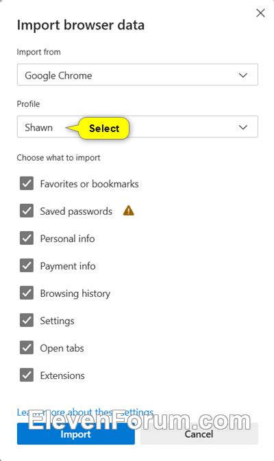 Import Browser Data To Microsoft Edge Windows 11 Forum