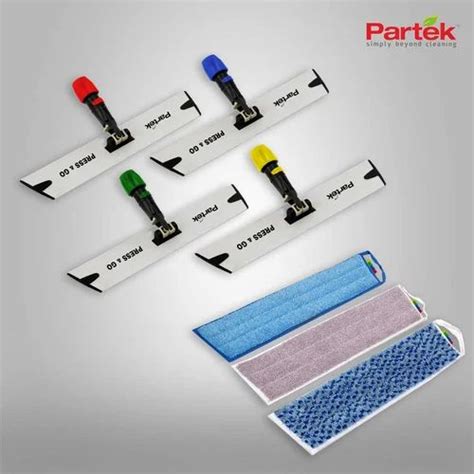 Blue Partek Press And Go Microfiber Flat Mopping System At Best Price In