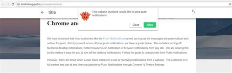 how to enable easy unsubscription for your web push subscribers