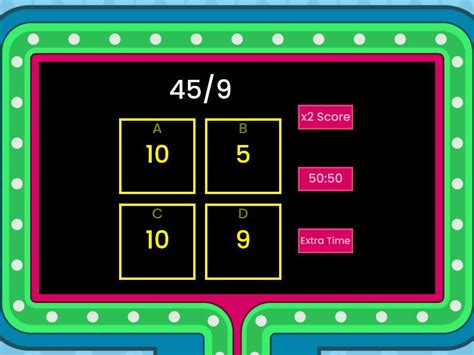 Inverse Quiz Gameshow Quiz