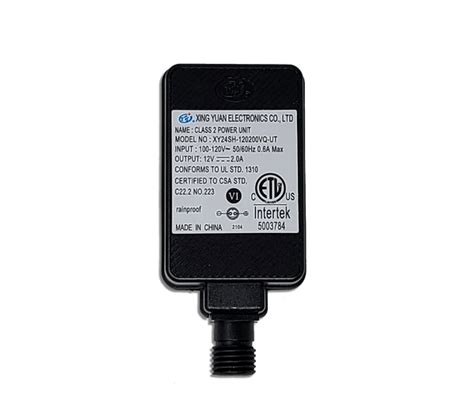 Xing Yuan 12v 2a Power Adapter Connection Tip A Intertek 5003784 Xy 1202000 Xy24sh 120200vq Ut