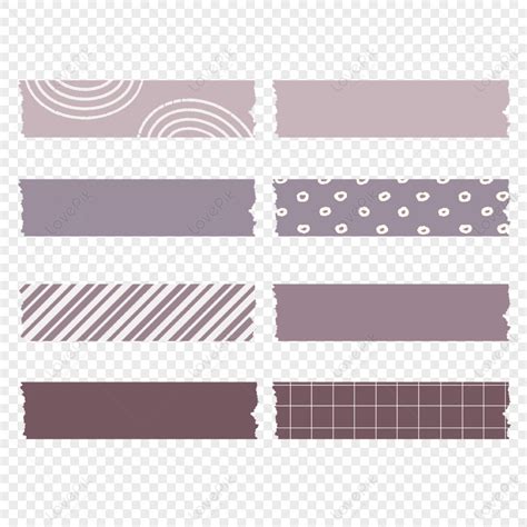 테이프 종이의 간단한 조합상표노트로그 세트 Png 일러스트 무료 다운로드 Lovepik