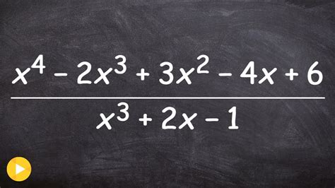 How To Divide A Trinomial Into A Polynomial Using Long Division Youtube