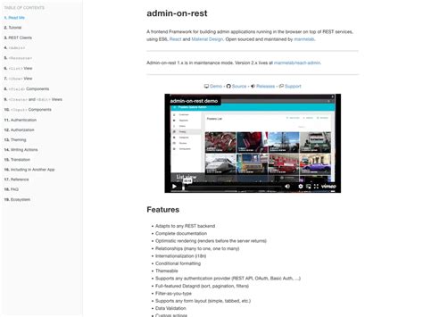 Admin On Rest By Marmelab A Express Template Built At Lightspeed