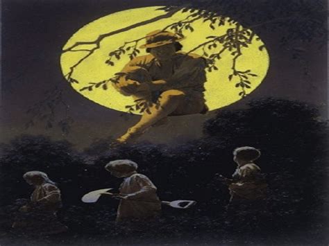 Maxfield Parrish Man In The Moon Extremely Rare Etsy