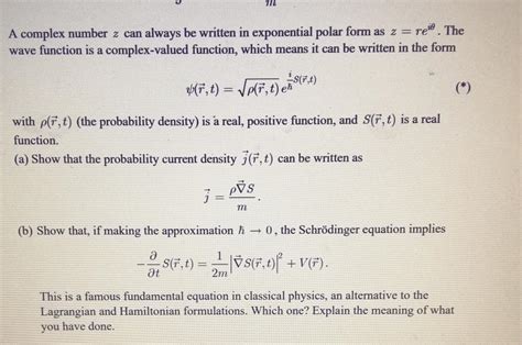 Solved M A Complex Number Z Can Always Be Written In Chegg