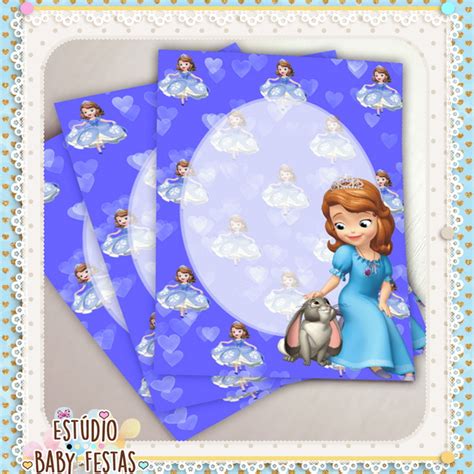 Papel De Carta Princesa Sofia 02 Unidades Elo7