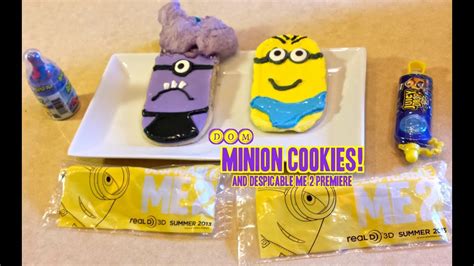 Despicable Me Minions Cookies Recipe And Premiere Youtube
