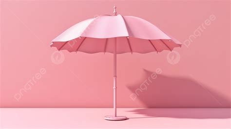 단색 배경 3d 렌더링에 단색 분홍색 비치 파라솔 바다 여행 해변 휴가 여행용 물 배경 일러스트 및 사진 무료 다운로드