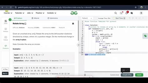 Sriram T On Linkedin Gfg160 Codingchallenge Geeksforgeeks