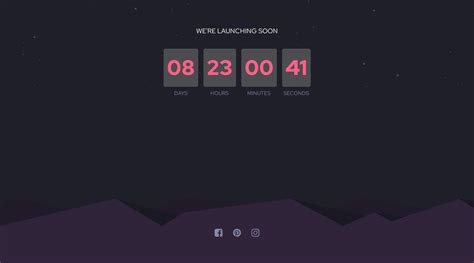 Frontend Mentor Launch Countdown Timer Coding Challenge Solution