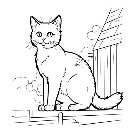 Scottish Fold Coloring Page Vectors And Illustrations For Free Download