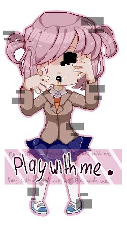 Pixelart Stuff Play With Me Natsuki Ddlc By Manuthehetashigemini On Deviantart