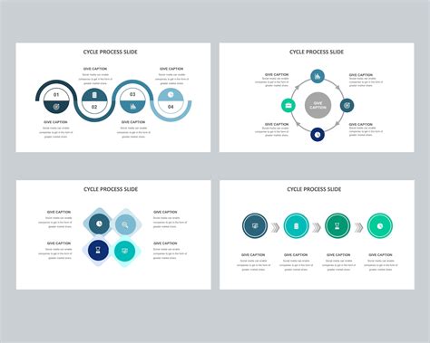 Cycle Process Slide Infographic Templates Diagram For Powerpoint Google Slides And Keynote