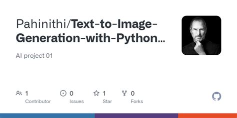 Github Pahinithi Text To Image Generation With Python And Stable Diffusion Generative Ai Ai