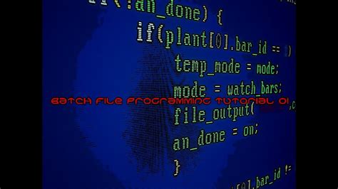 batch file programming tutorial 01 youtube