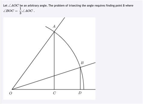 Solved Let ∠aoc Be An Arbitrary Angle The Problem Of