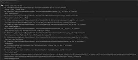 Enable Error Issue Domlysz BlenderGIS GitHub