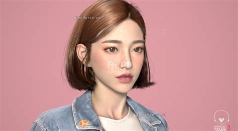 少女 Blender布的