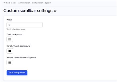 Custom Scrollbar