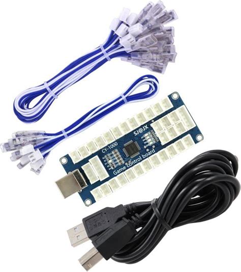 Arcade Game USB Encoder Board Macro Command Zero Delay Gamepad Button Joystick Controller For