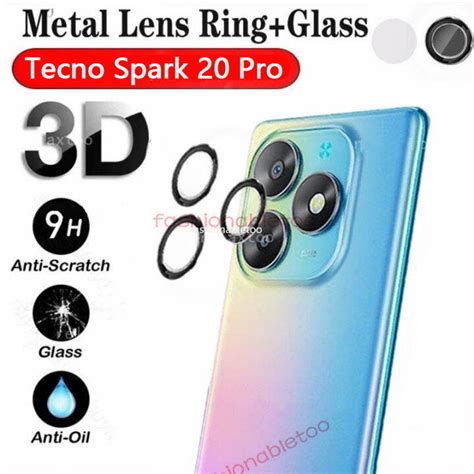 Tecno Spark 20 Pro 4g 5g วงแหวนเลนส์โลหะสำหรับ Tecno Spark 20 Pro Spark 20 20c Sparkgo 2023 2024