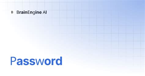 password brainengine ai