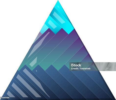 트렌디하고 미니멀한 스타일의 추상 피라미드 삼각형 로고 그림 0명에 대한 스톡 벡터 아트 및 기타 이미지 0명 개념 개념과 주제 Istock