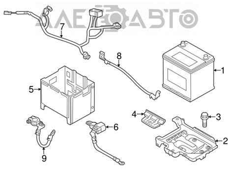 Крепление АКБ Hyundai Elantra AD 17-20 37160-3X000 артикул 358948 ...