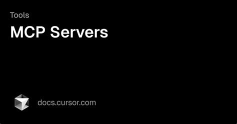 Cursor – MCP Servers