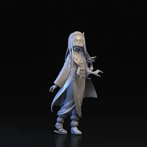Nezuko Kamado Demon Slayer D Print Model STL Files High Quality Anime Figure Files