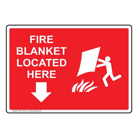 Red Fire Blanket Safety Sign At Sybil Campbell Blog