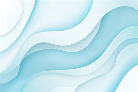 Abstract Wavy Background In Blue Tones Soft Curves And Gradients Create A Serene Atmosphere
