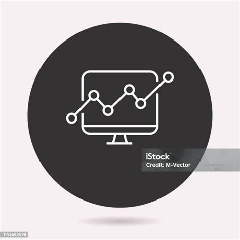 Analisis Data Ikon Vektor Ilustrasi Terisolasi Piktogram Sederhana Ilustrasi Stok Unduh Gambar