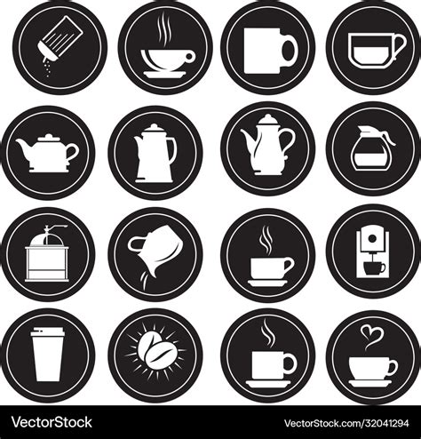 Food Icons Editable Line Set On Black Royalty Free Vector