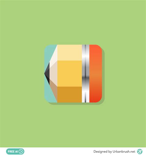 연필 아이콘 일러스트 Ai 무료다운로드 Free Pencil Icon 어반브러시