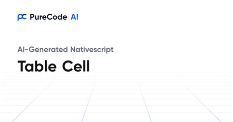 build great nativescript table cell components faster using ai tools