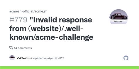Invalid Response From Website Well Known Acme Challenge Issue Acmesh Official Acme