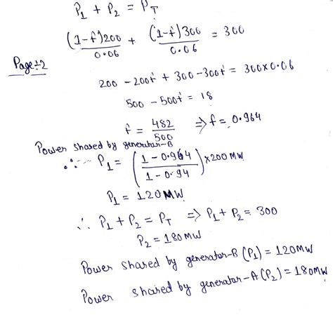 [solved] two synchronous generators connected in parallel supply a