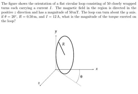 Solved The Figure Shows The Orientation Of A Flat Circular