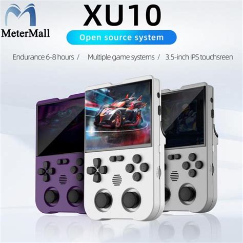 Xu10 Retro Handheld Game Console 35 Inch Screen 3000mah Rechargeable