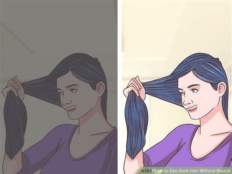 How To Dye Dark Hair Without Bleach With Pictures Wikihow