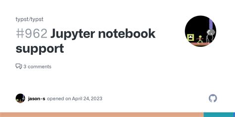 Jupyter Notebook Support Issue 962 Typst Typst GitHub
