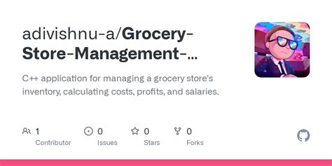 Github Adivishnu A Grocery Store Management System C Application For Managing A Grocery