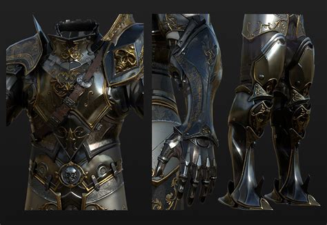 3d Knight Character Model Behance