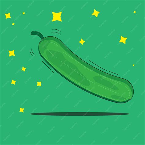 Premium Vector Cucumber Vector Illustration